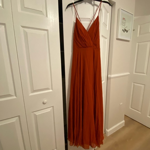 David's Bridal | Dresses | Rust Bridesmaids Dress | Poshmark